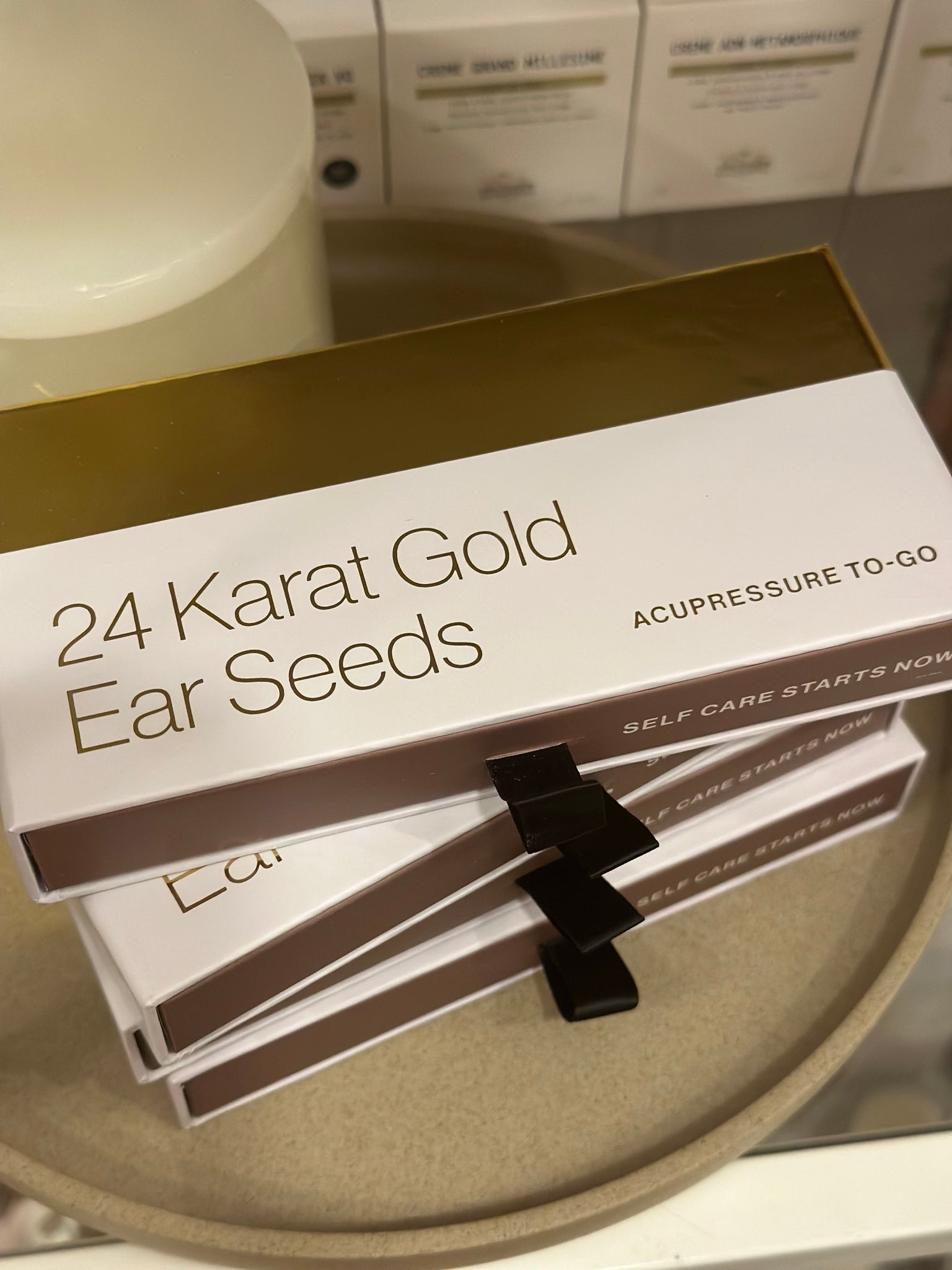 24 Karat Gold Acupressure Ear Seeds – The Nest Clinic